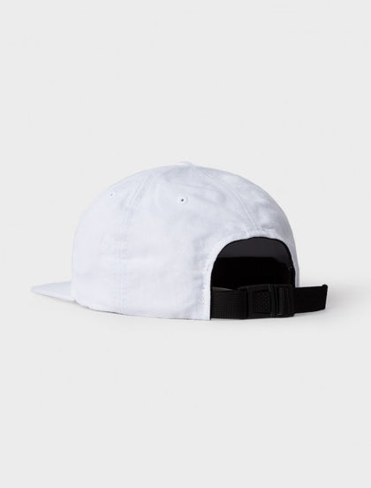 Stussy - Cotton Linen Twill Strapback Hat White | Ascent Wear