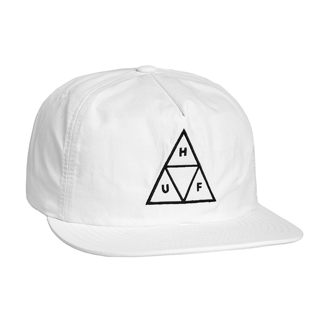 Huf Worldwide - Triple Triangle Snapback Hat White | Ascent Wear
